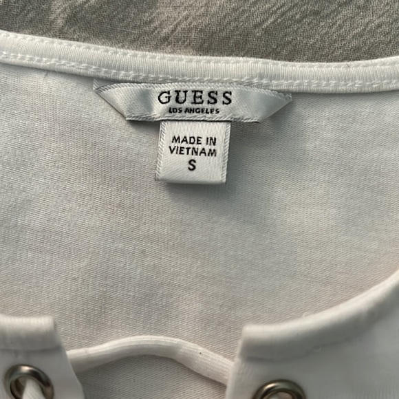 Guess | Tops | Nwt Guess White Cutout Top | Poshmark